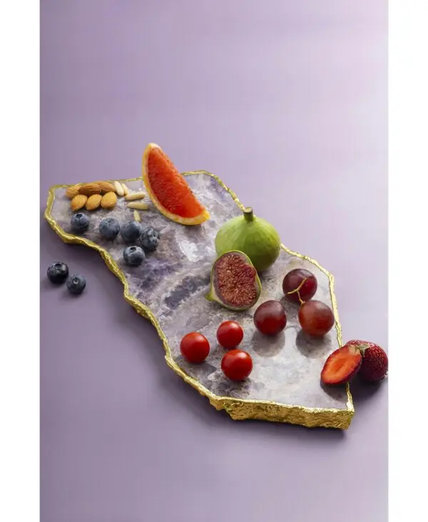 GAURI KOHLI Dazzle Amethyst Cheese Board