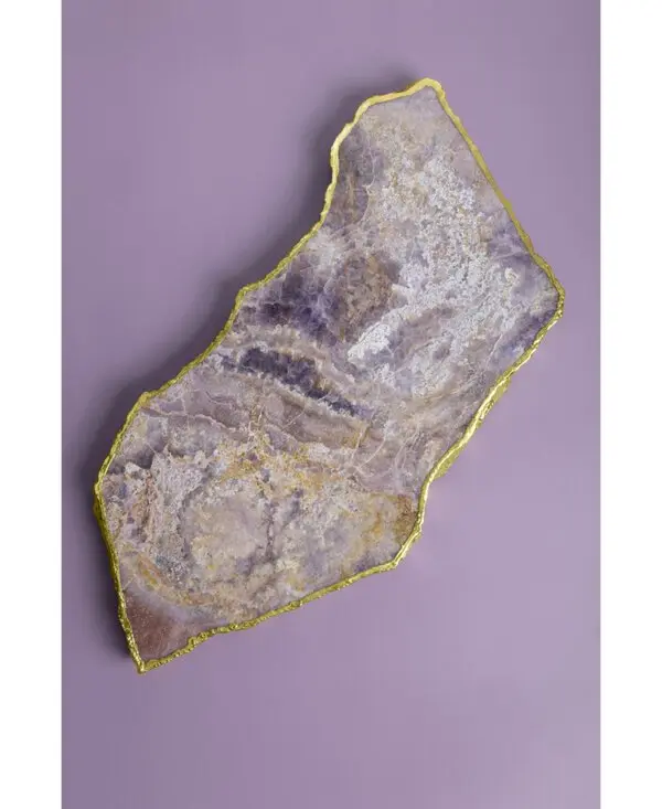 GAURI KOHLI Dazzle Amethyst Cheese Board - Purple
