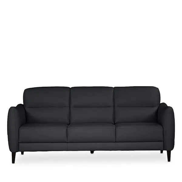 GIUSEPPE NICOLETTI Noto Three Seat Leather Sofa - Bull - Blu