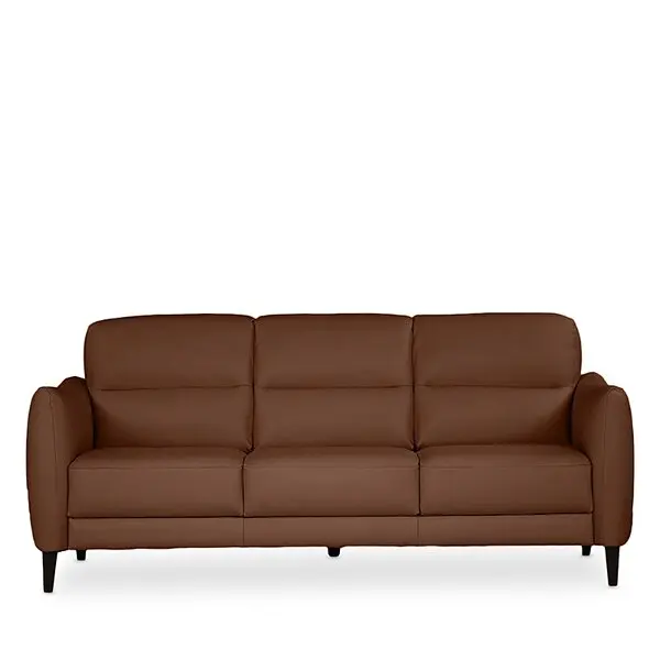 GIUSEPPE NICOLETTI Noto Three Seat Leather Sofa - Bull - Cognac