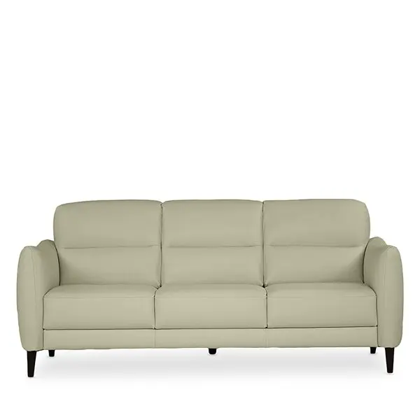 GIUSEPPE NICOLETTI Noto Three Seat Leather Sofa - Bull - Ice