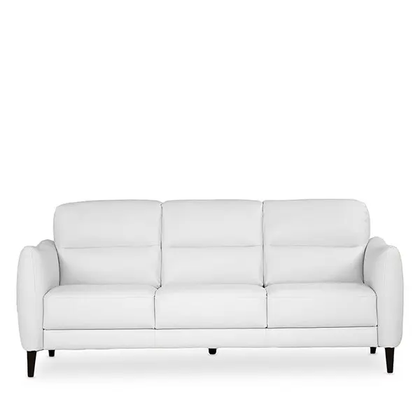 GIUSEPPE NICOLETTI Noto Three Seat Leather Sofa - Bull - Puro White