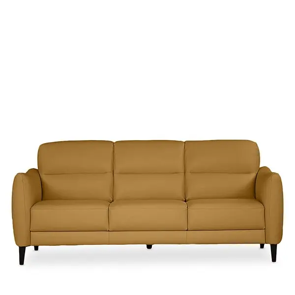 GIUSEPPE NICOLETTI Noto Three Seat Leather Sofa - Bull - Senape