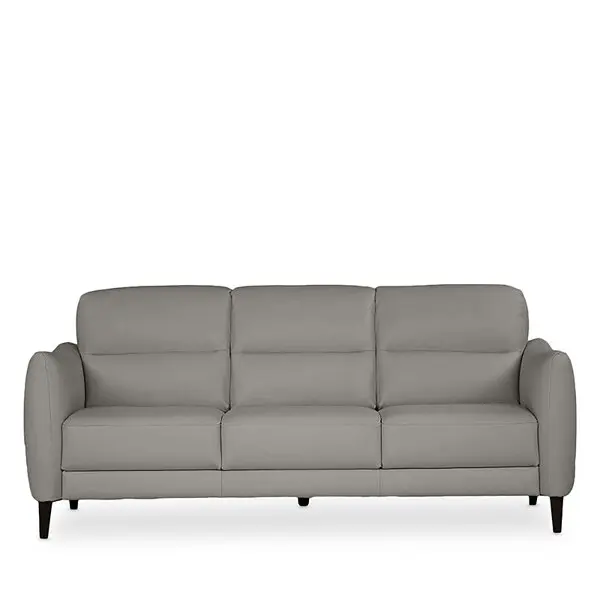 GIUSEPPE NICOLETTI Noto Three Seat Leather Sofa - Bull - Tortora