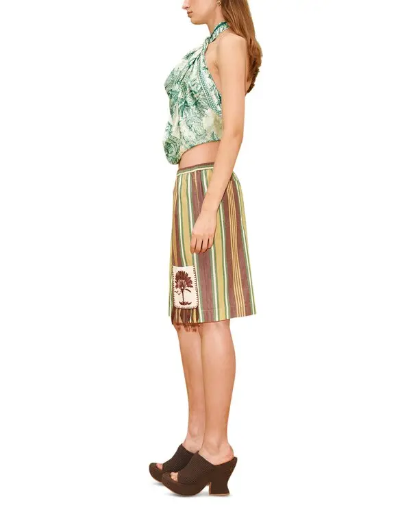 ALEMAIS Sara Silk Scarf Top