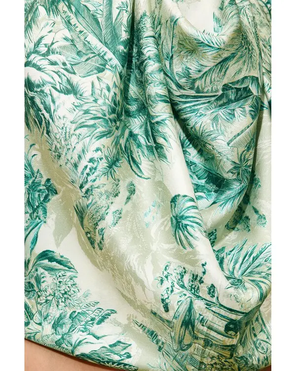 ALEMAIS Sara Silk Scarf Top