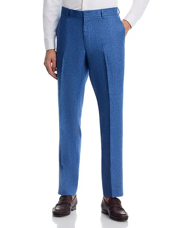 Vince Delave Linen Slim Fit Suit Pants - Blue