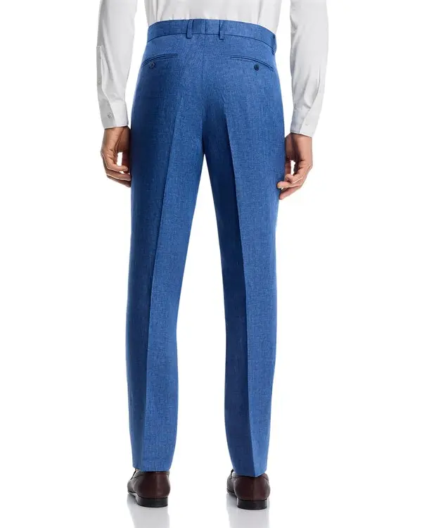 Vince Delave Linen Slim Fit Suit Pants - Blue