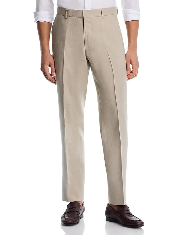 Vince Delave Linen Slim Fit Suit Pants - Oatmeal