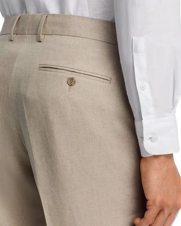 Vince Delave Linen Slim Fit Suit Pants - Oatmeal