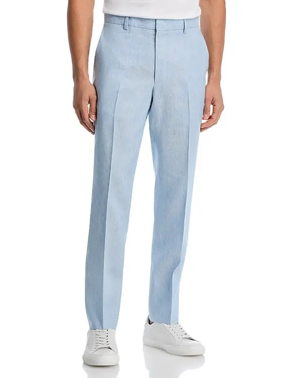 Vince Delave Linen Slim Fit Suit Pants - Powder Blue