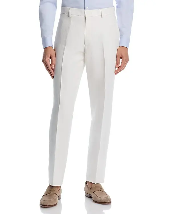 Vince Linen Slim-fit Suit Pants - White