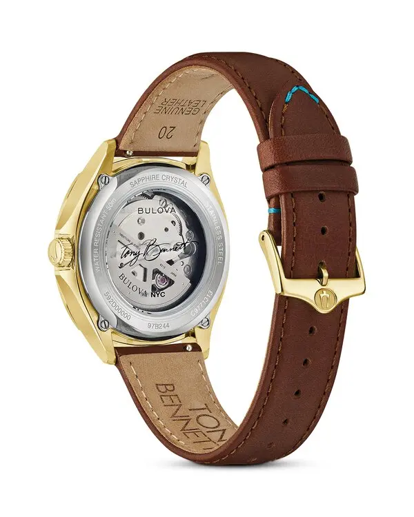 Bulova Tony Bennett Nyc Strap Watch, 39mm