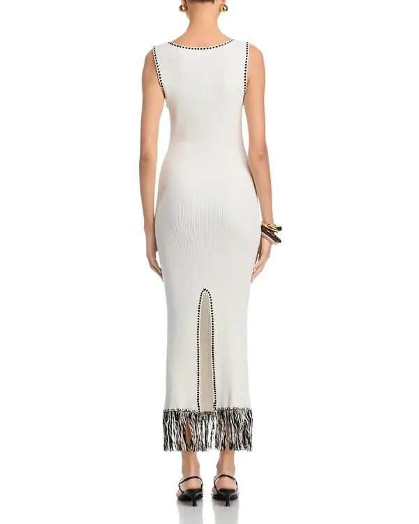 TOCCIN Ashtin V-neck Midi Dress