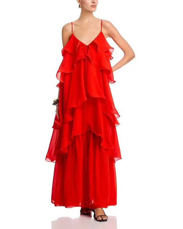 TOCCIN Agustina Tiered Maxi Dress