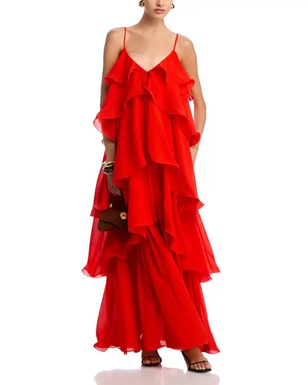 TOCCIN Agustina Tiered Maxi Dress