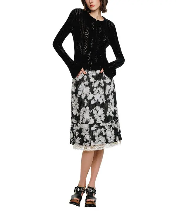 Anna Sui Victorian Pointelle Cardigan