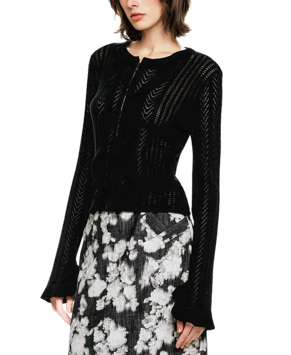 Anna Sui Victorian Pointelle Cardigan