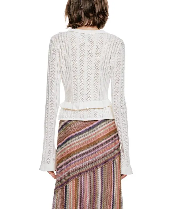 Anna Sui Victorian Pointelle Cardigan