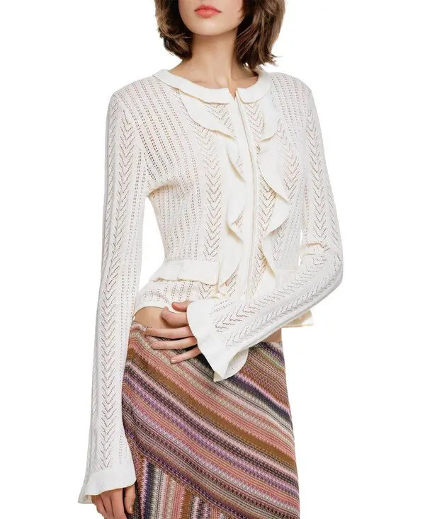 Anna Sui Victorian Pointelle Cardigan