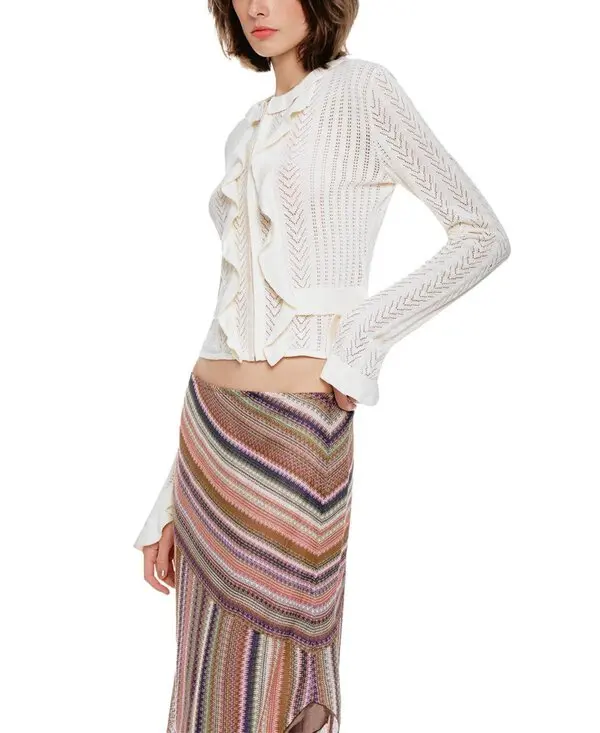 Anna Sui Victorian Pointelle Cardigan