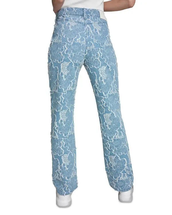 Karl Lagerfeld Paris High-rise Straight Leg Jeans