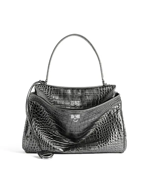 Balenciaga Rodeo Handbag Medium - Gun Metal