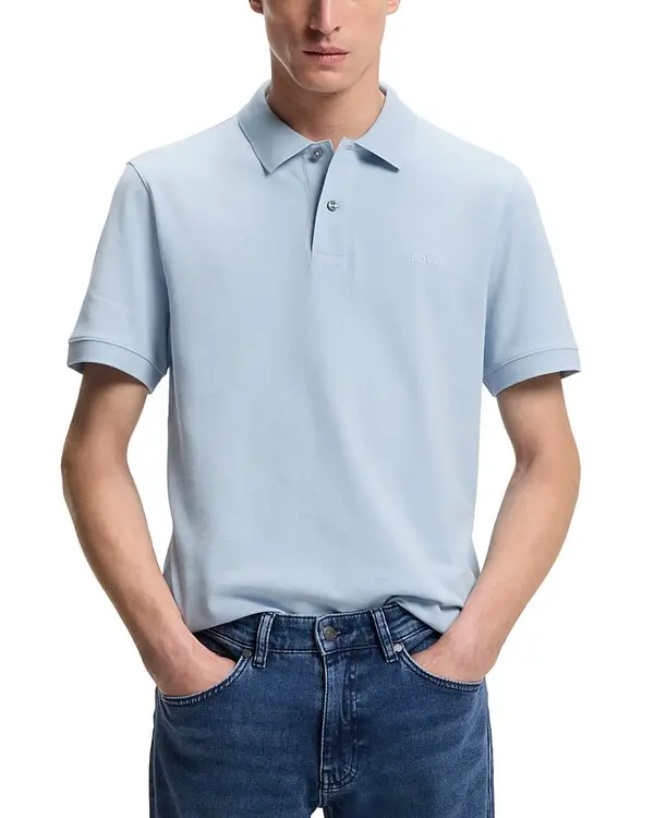 BOSS Pallas Polo Shirt - Light Pastel Blue