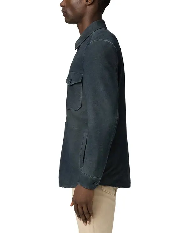 Paige Peyman Suede Jacket - Dark Navy