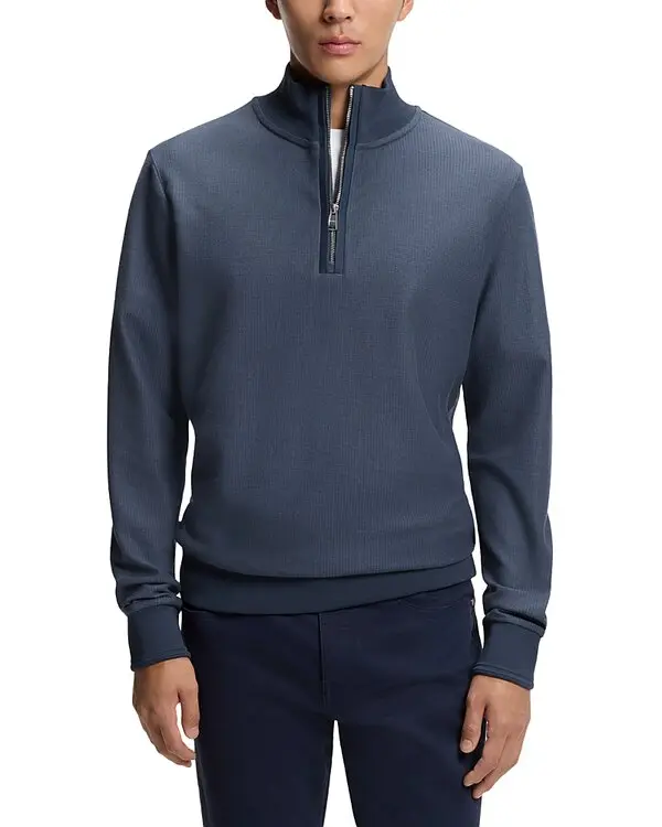 BOSS H-sidney Regular Fit Sweatshirt - Open Blue