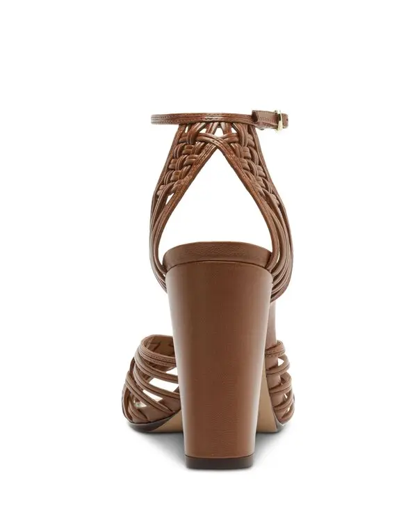 ALEXANDRE BIRMAN Lillian Leather Sandals - Espresso