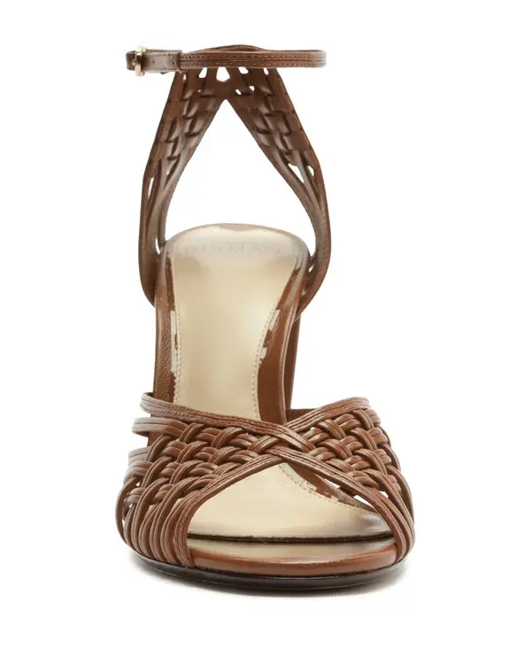 ALEXANDRE BIRMAN Lillian Leather Sandals - Espresso