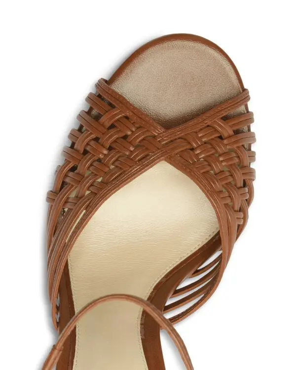 ALEXANDRE BIRMAN Lillian Leather Sandals - Espresso