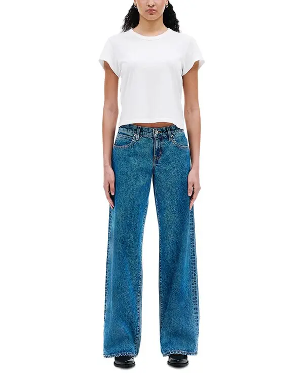 SLVRLAKE Lexi Low Rise Wide Leg Jeans - Satisfaction
