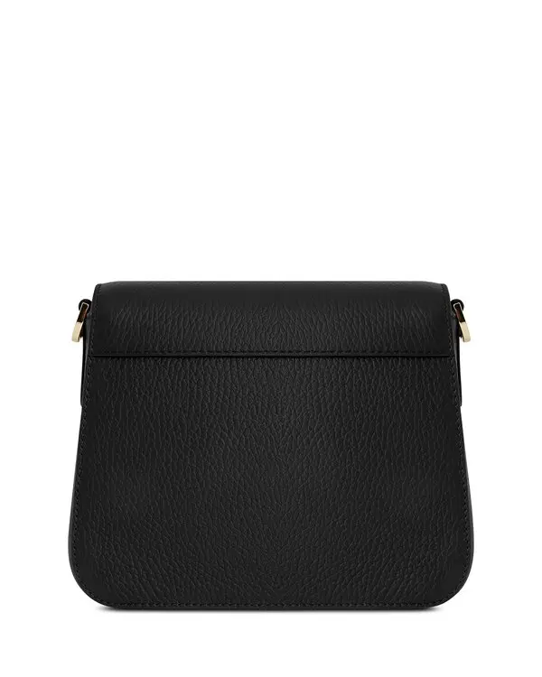 Strathberry Ace Mini Leather Crossbody Bag - Black