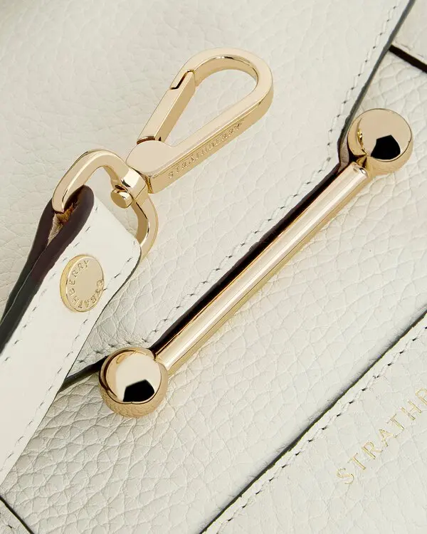 Strathberry Mosaic Nano Leather Crossbody Bag - Vanilla