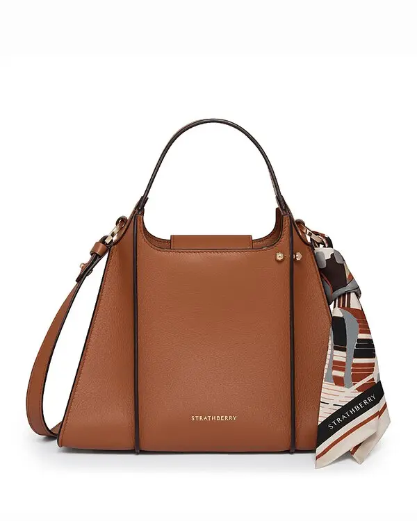 Strathberry Arkshell Medium Leather Handbag