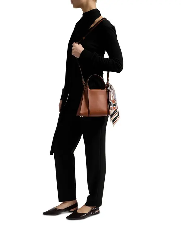 Strathberry Arkshell Medium Leather Handbag