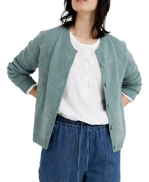 SEASALT CORNWALL Coweth Cardigan - Lichen