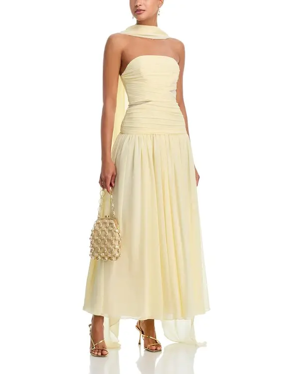 SELF-PORTRAIT Georgette Scarf Dress
