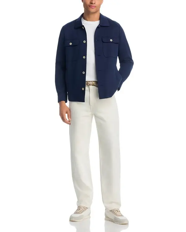 Eleventy Cotton Jersey Overshirt