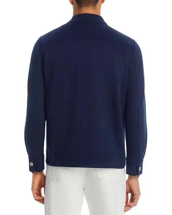 Eleventy Cotton Jersey Overshirt