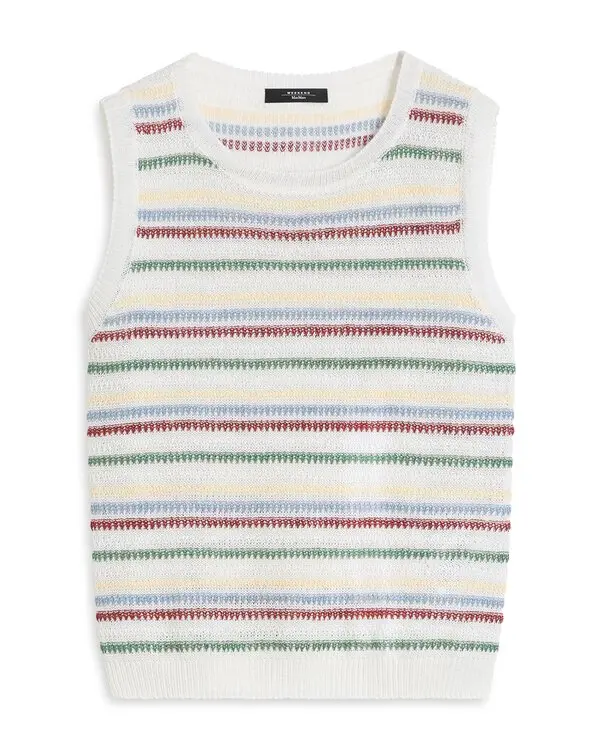 Max Mara Striped Linen Top