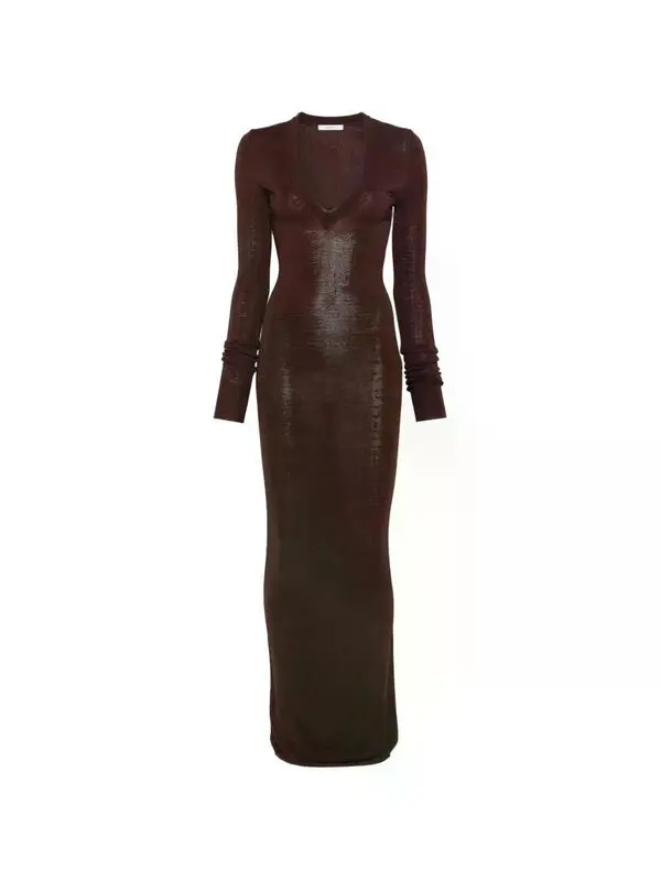 ENTIRE STUDIOS V-neck Long-sleeve Dress