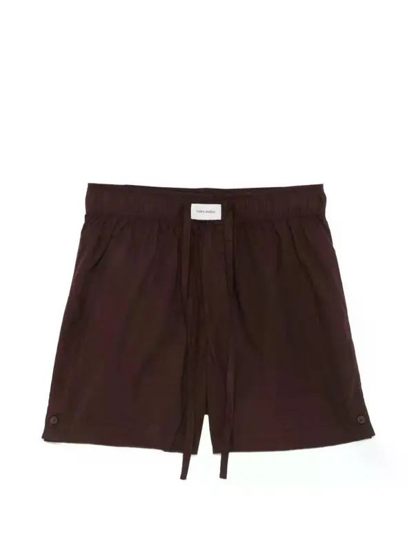 ENTIRE STUDIOS Drawstring Shorts - Brown