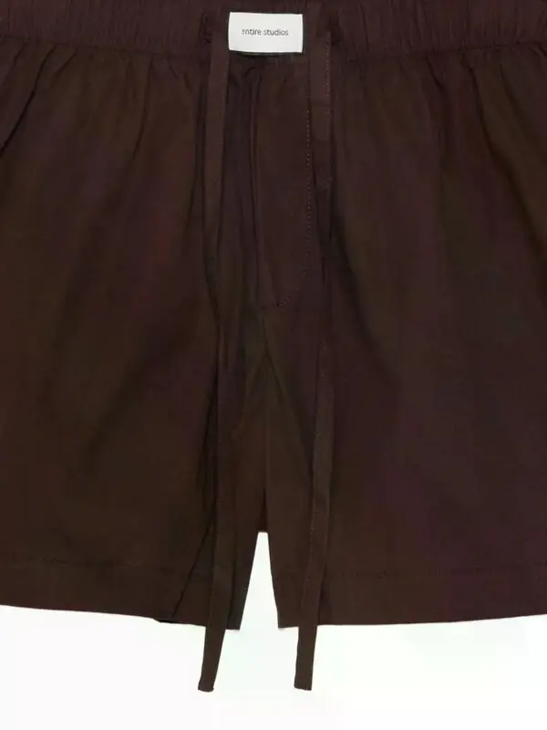 ENTIRE STUDIOS Drawstring Shorts - Brown