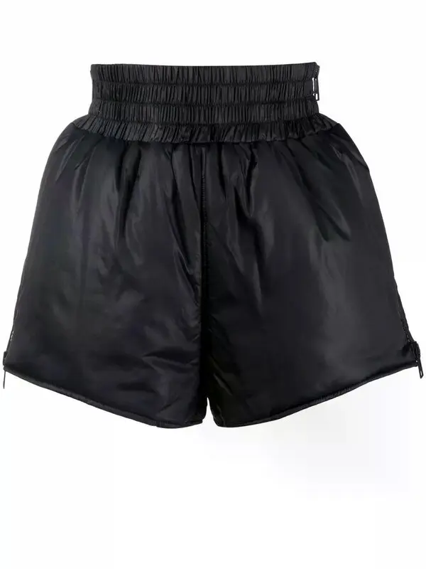 Red Valentino Side-zip Padded Shorts - Black