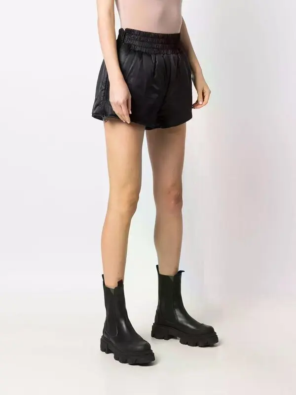 Red Valentino Side-zip Padded Shorts - Black