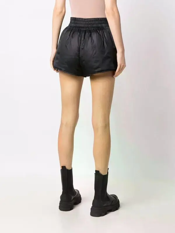 Red Valentino Side-zip Padded Shorts - Black