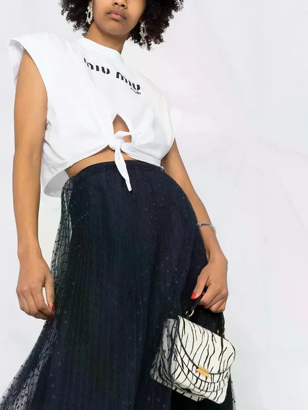Red Valentino High-rise Flared Midi Skirt